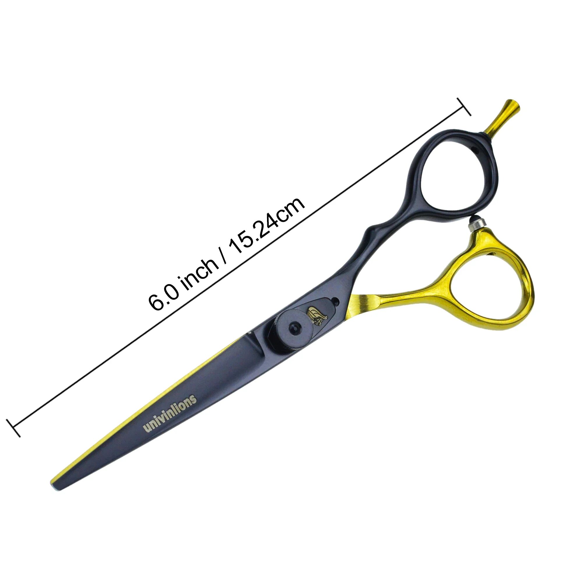Ножницы UNIVINLIONS "Черное золото", 5.5/6.0 дюйма для животных 6.0 inch cutting