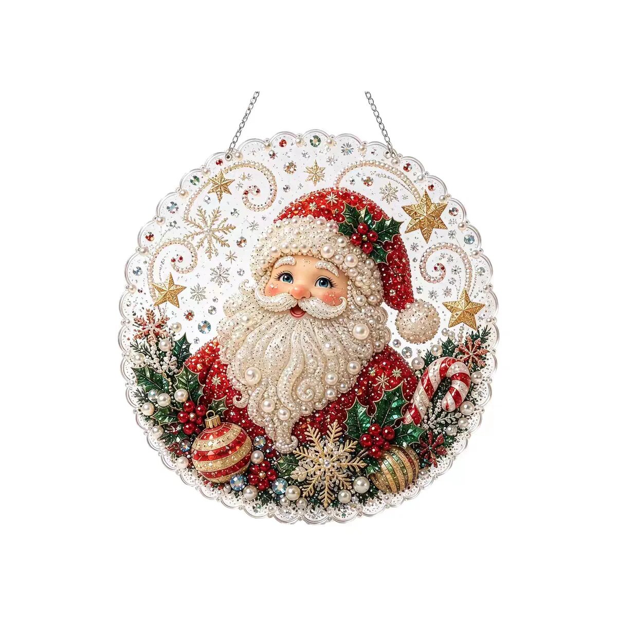 Набор для создания рождественского декора из жемчужин Santa Claus
