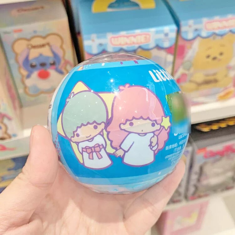 Набор строительных блоков MINISO Sanrio Family: мини-игрушка в капсуле, развивающая сборная игрушка-мультяшка