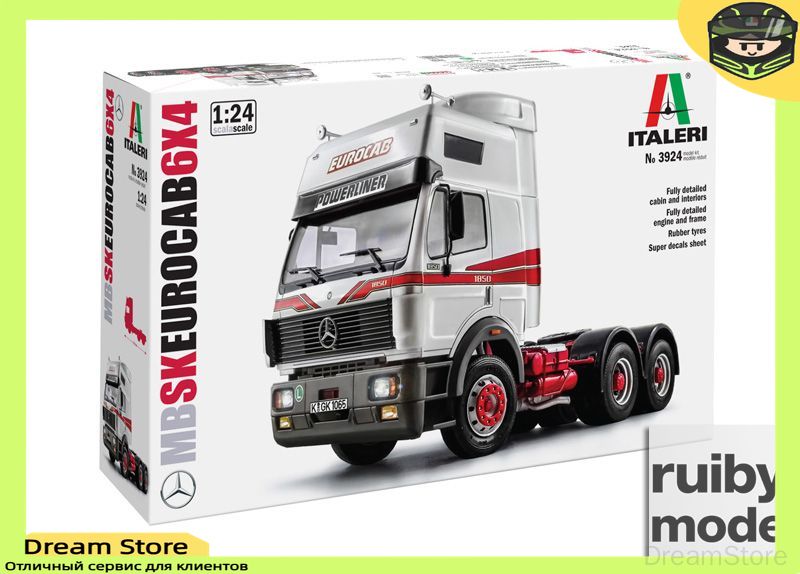 Буксировочная головка ITALERI 3924 1/24 Mercedes-Benz SK Eurocab 6x4