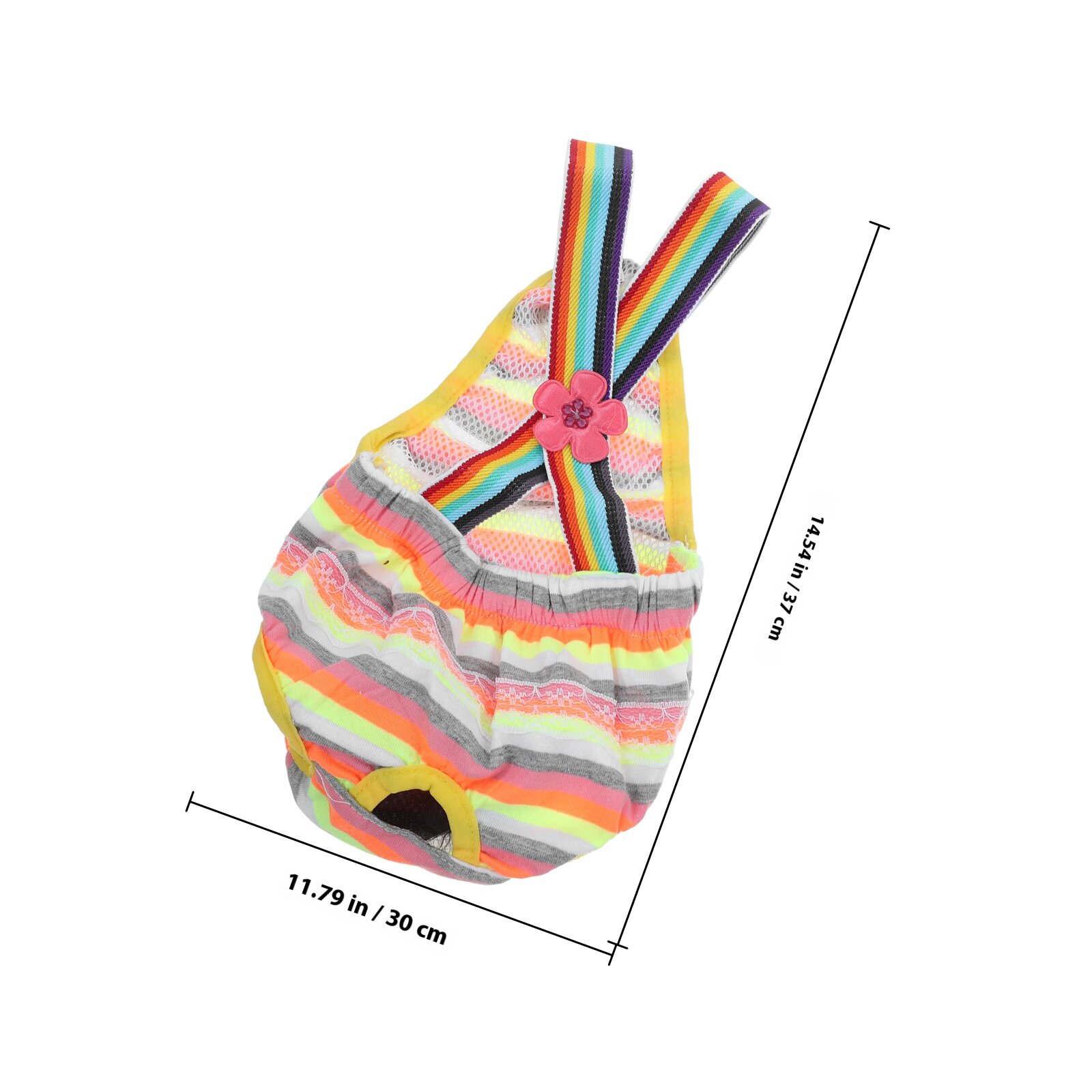 Подгузники для собаки женские цветные полоски 37.00x30.00x1.00cm