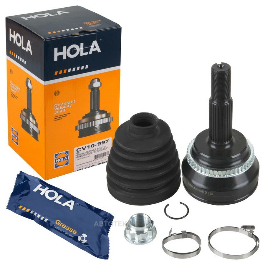 ШРУС наружный 26/27 шл. левый/правый TOYOTA Camry (V30V40) Rav 4 (II/III) Previa Corolla Verso 2.0D (E120) Avensis Verso HOLA CV10997