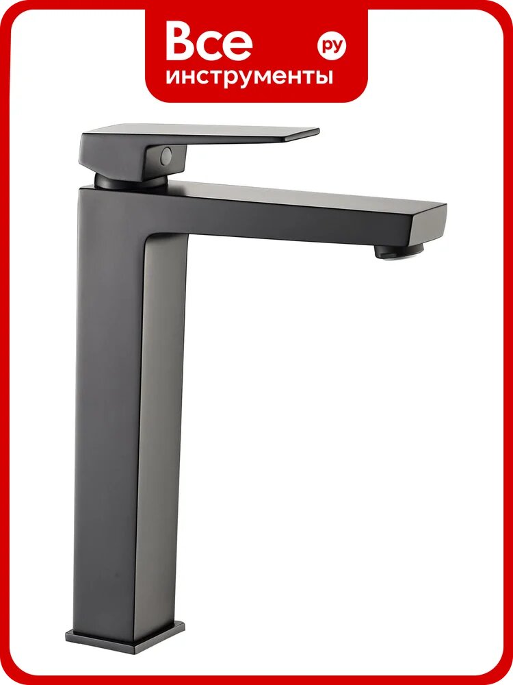 Смеситель одноручный для умывальника RUSH высокий Thira TR3635-13Black