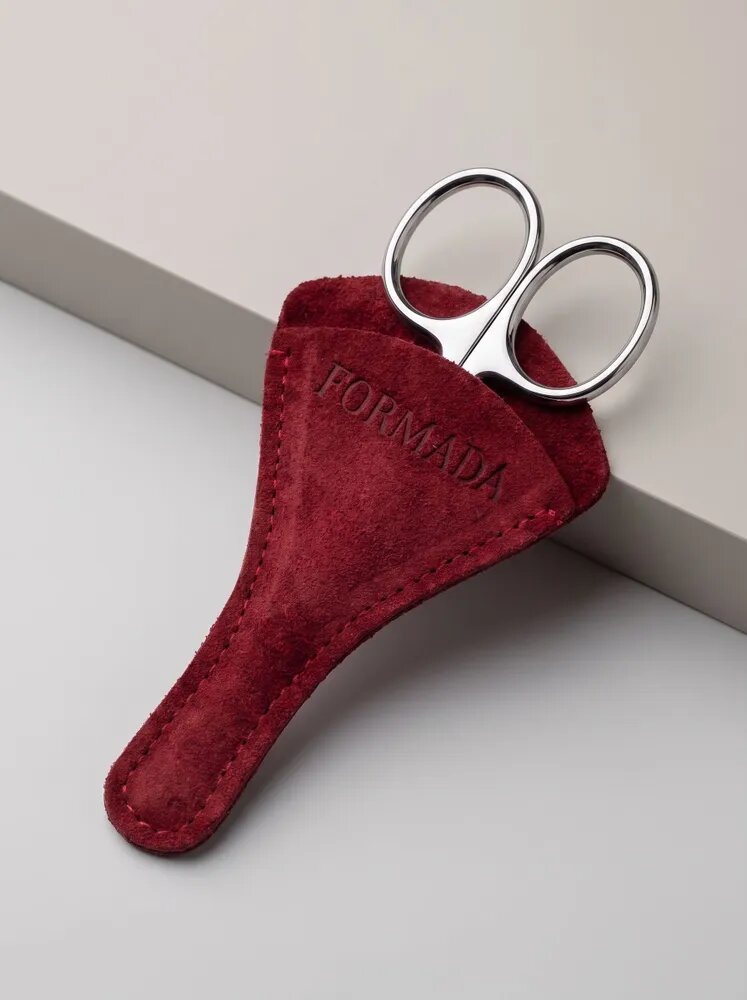 Чехол для ножниц из натуральной кожи FORMADA accessories. 02 Красный СП
