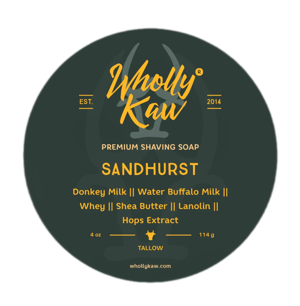 Мыло для бритья Wholly Kaw Sandhurst Shaving Soap, 114 гр. / Крем-мыло для бритья
