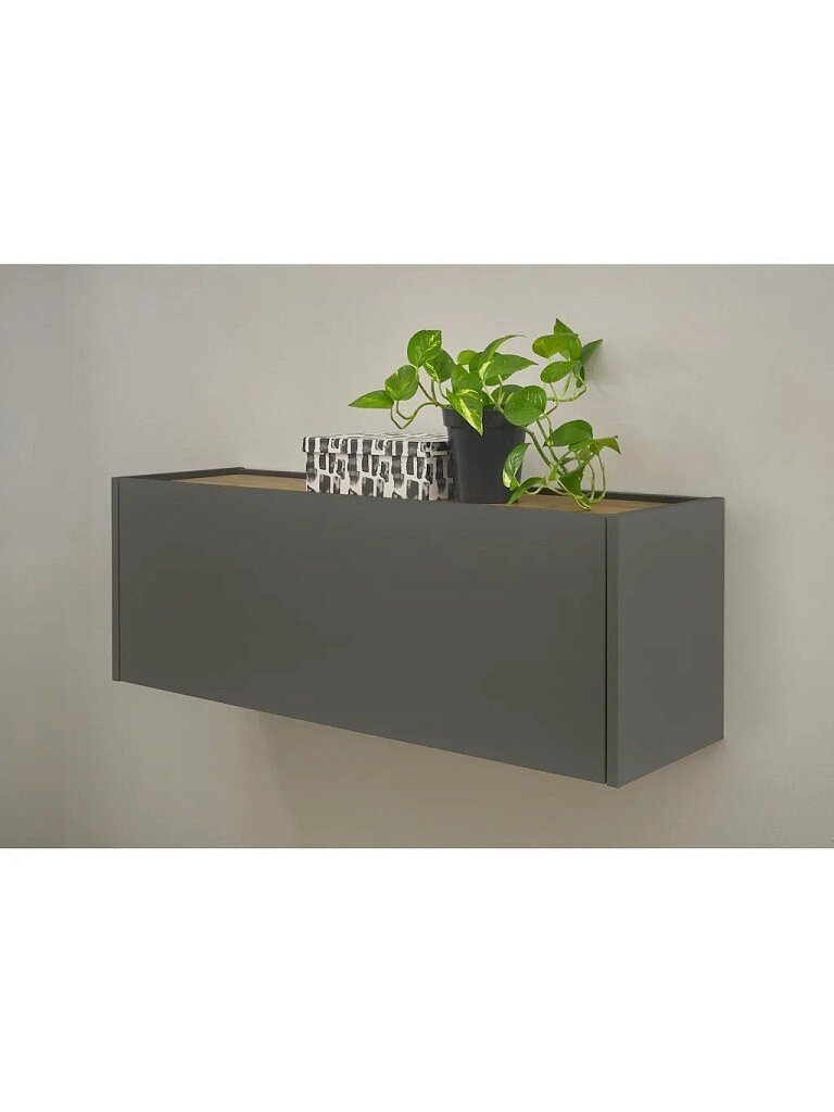 Полка МебельЛэнд24 Анси-5 Антрацит 100x30x35 серый
