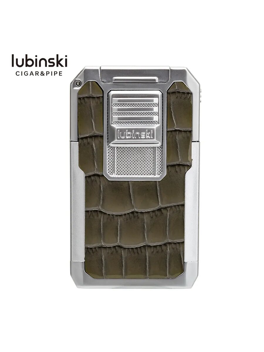 Зажигалка для сигар металлическая Lubinski YJA-10069 (серый) ( без газа )