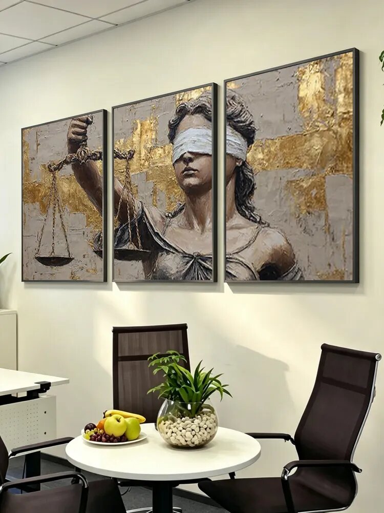 Картина "Печать струй, набор 3 шт" 50x75 см