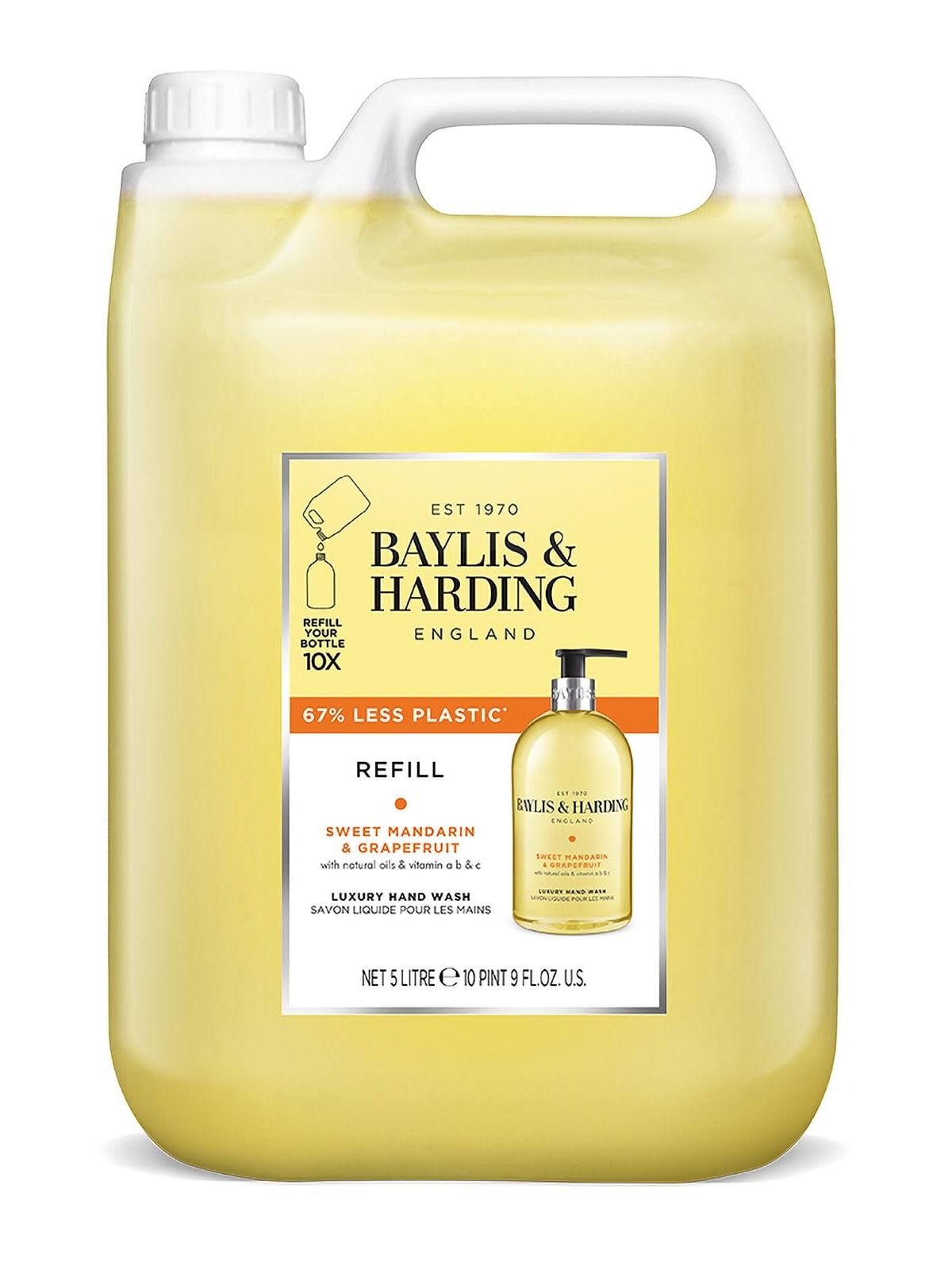 Жидкое мыло Baylis & Harding Sweet Mandarin & Grapefruit Hand Wash для рук, Refill, 5000 мл