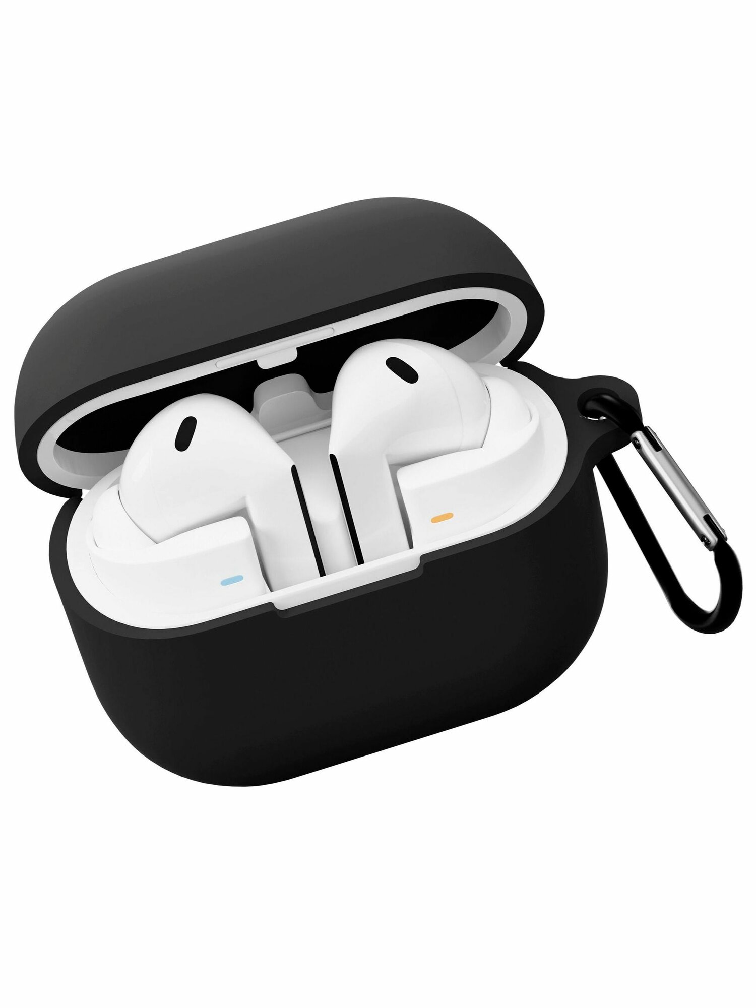 Чехол силиконовый VLP Charm Case для Samsung Buds 3/ 3 Pro, чёрный