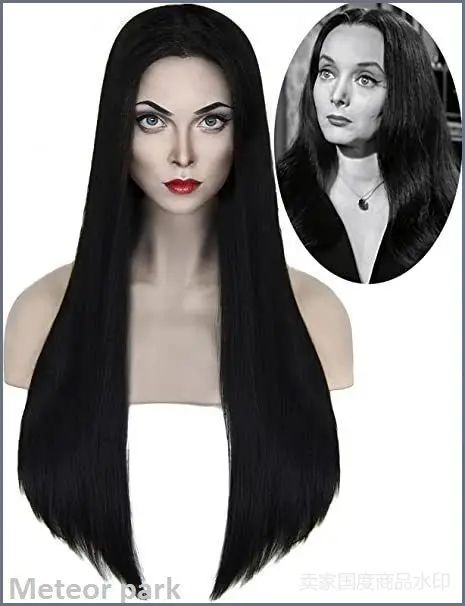 Парик для косплея Адамс, Morticia Addams The Addams Family