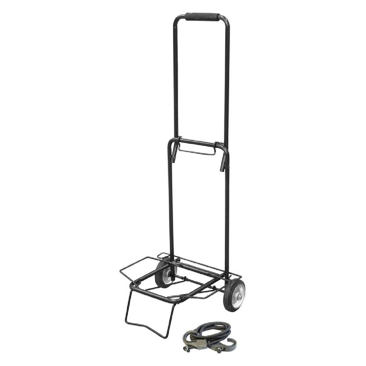 Тележка BX-25ZP-2 черная металлические колеса 100мм 25кг 37х36х88см