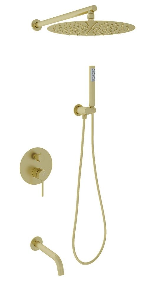Душевой комплект Oliveeka Y OL-88939017-BG золотой матовый