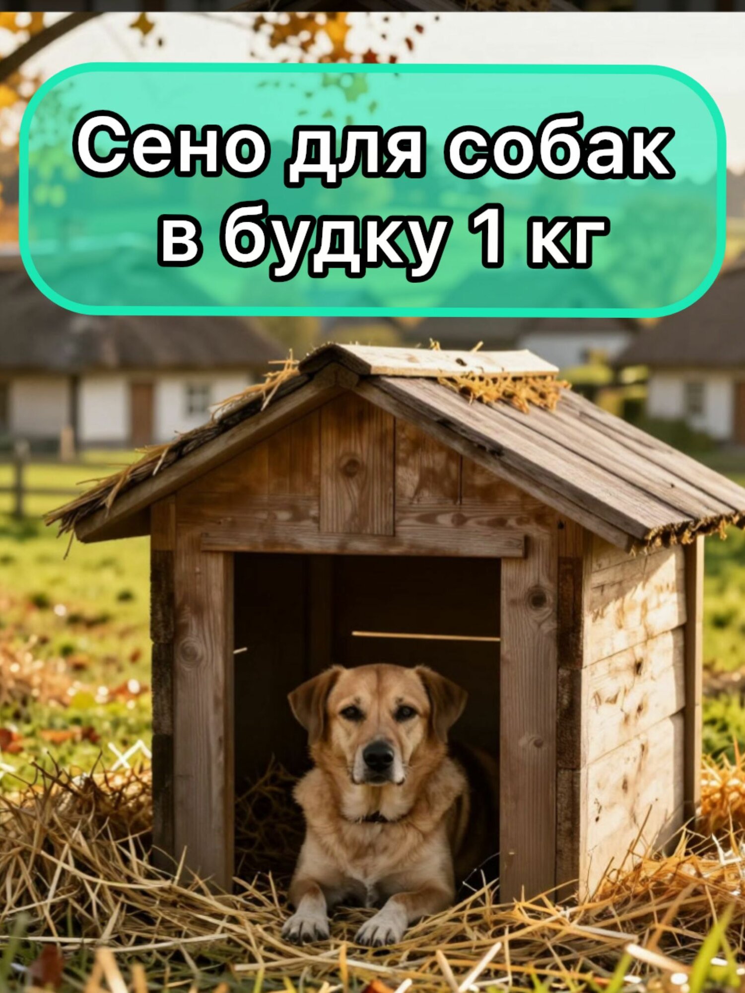 Сено для собак в будку 1000гр