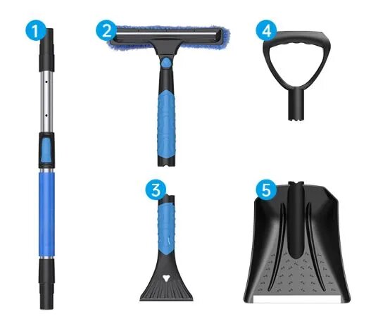 Щетка автомобильная 3в1 Shunwei Snow Brush And Shovel Set (SD-X002)