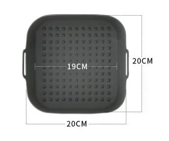 Silicone Air Fryer Tray - Silicone grey