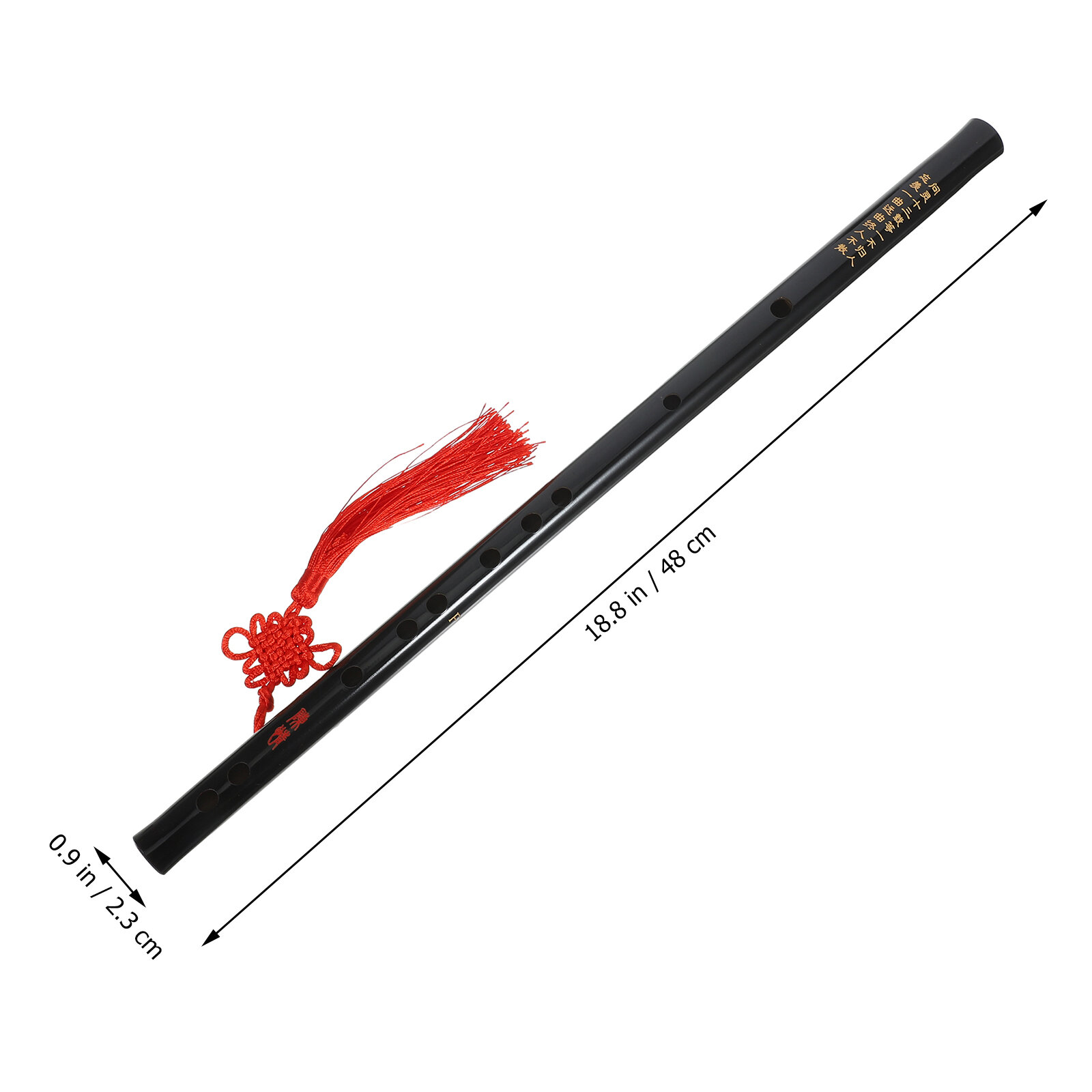 Bamboo Flute With Tassel For Beginner Professional Tone Holes Premium Material 2 3X42CM