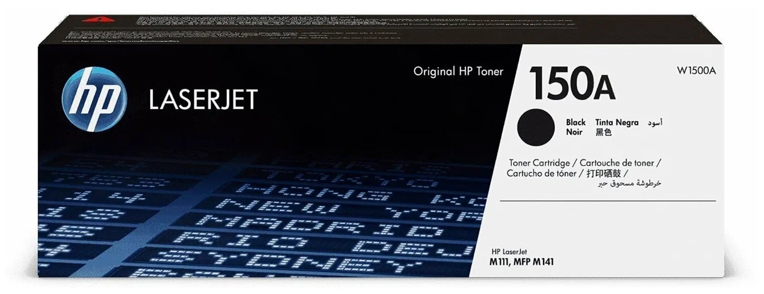 Картридж лазерный HP W1500A (150A) оригинальный, черный (975 стр.) для LJ M111/M141