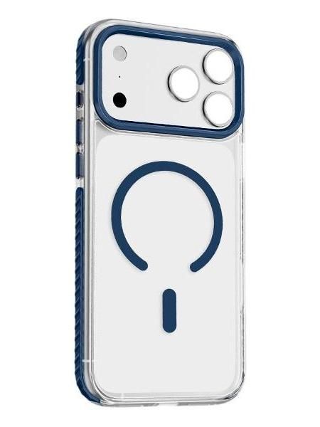 Чехол для смартфона, телефона Keephone Apple iPhone 17 Pro Max ShockStar MagSafe Ударопрочный материал TPE, сильные магниты N52, защита камеры Синий