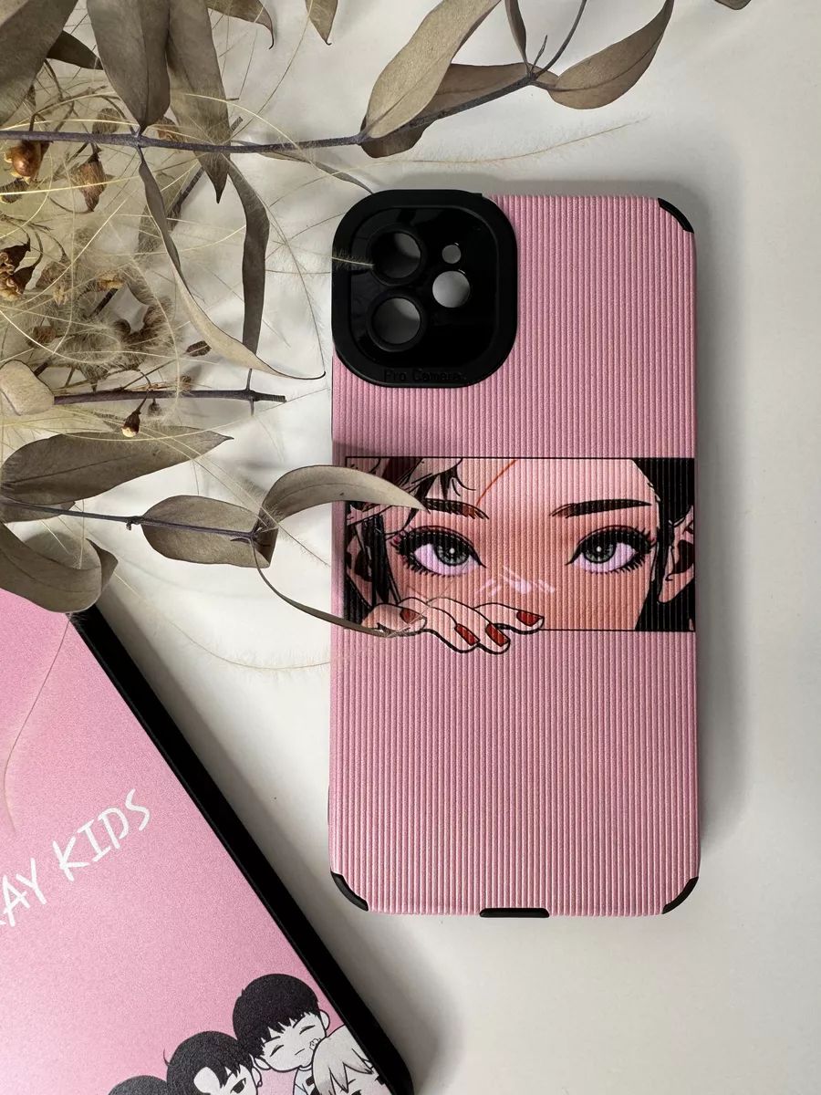 Чехол-Накладка для смартфона Apple iPhone 11 с Аниме глазами, материал силикон, защита камеры