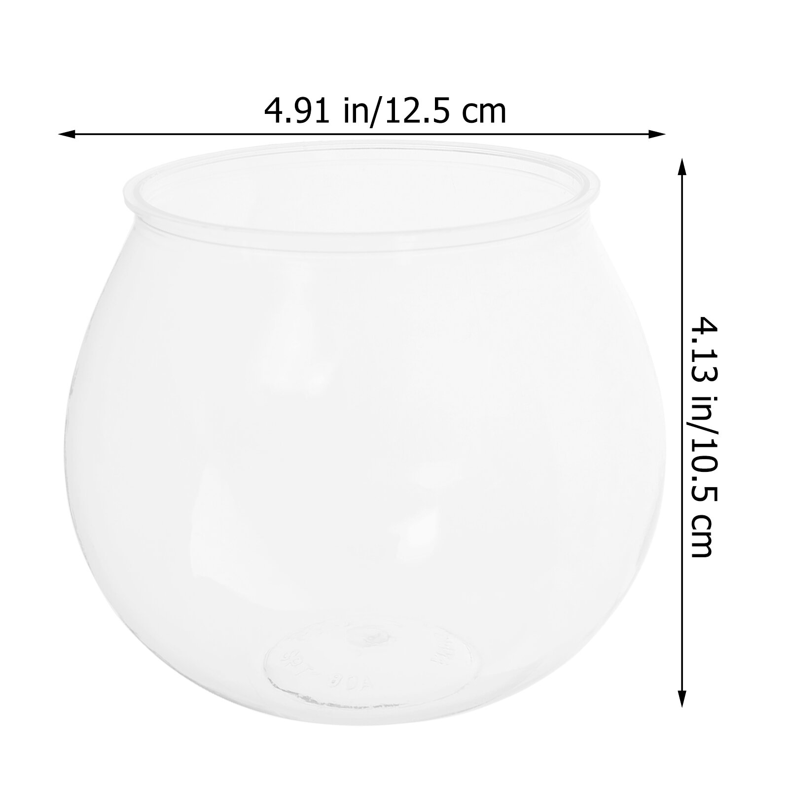 Прозрачный Пластиковый Аквариум Для Маленьких Рыб 4 Шт Размер 12.50X12.50X10.50Cm