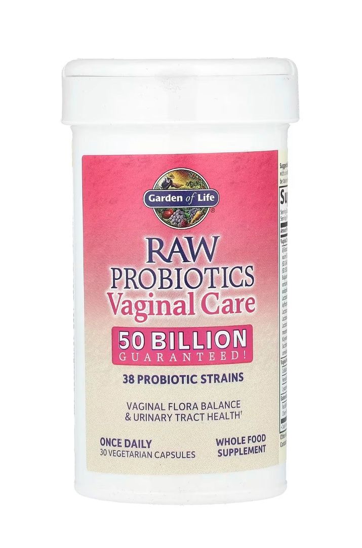 Garden of Life RAW Probiotics Vaginal Care пробиотики для флоры влагалища 50 млрд 30 капсул