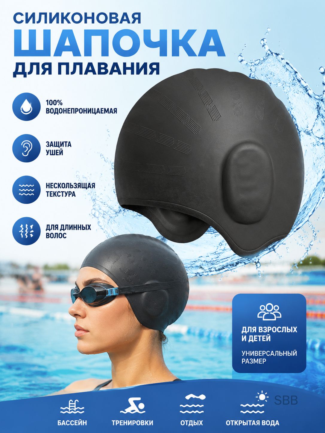 Шапочка для плавания