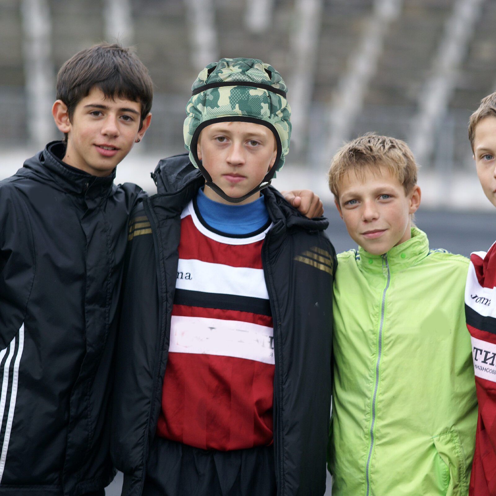 Шлем Для Регби С Амортизацией И Защитой Ушей Размер 29.00X21.00X3.80Cm