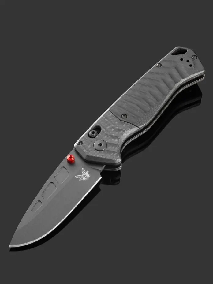 Складной нож Benchmade PSK 593BK-01, сталь CPM MagnaCut, рукоять CF/Black G-10