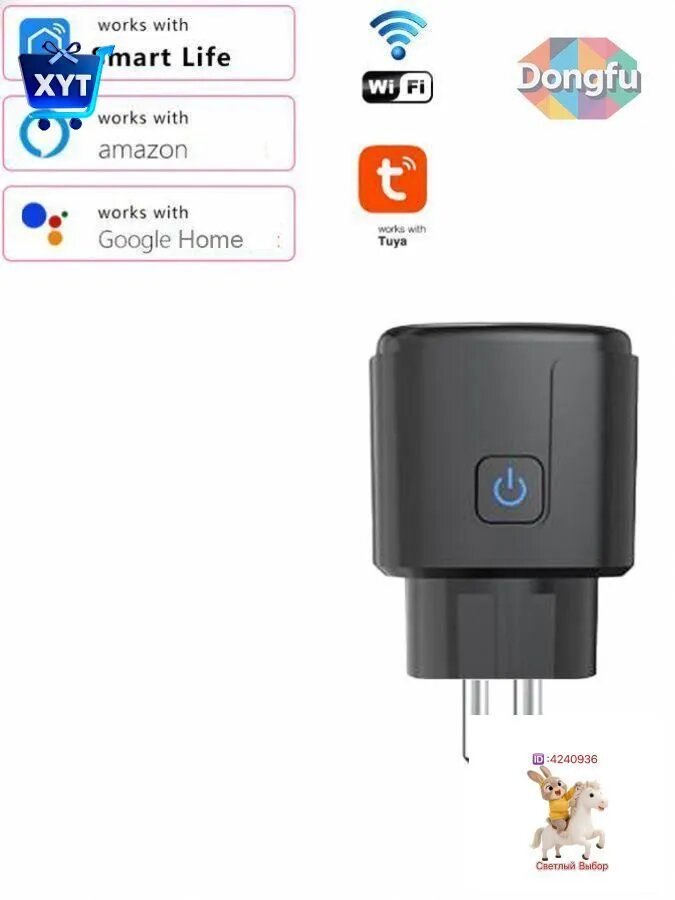 Умная ZigBee розетка Tuya Smart Life для умного дома, розетка с дистанционным управлением, 20A, с монитором питания, европейская вилка, для Alexa Google Home Assistant