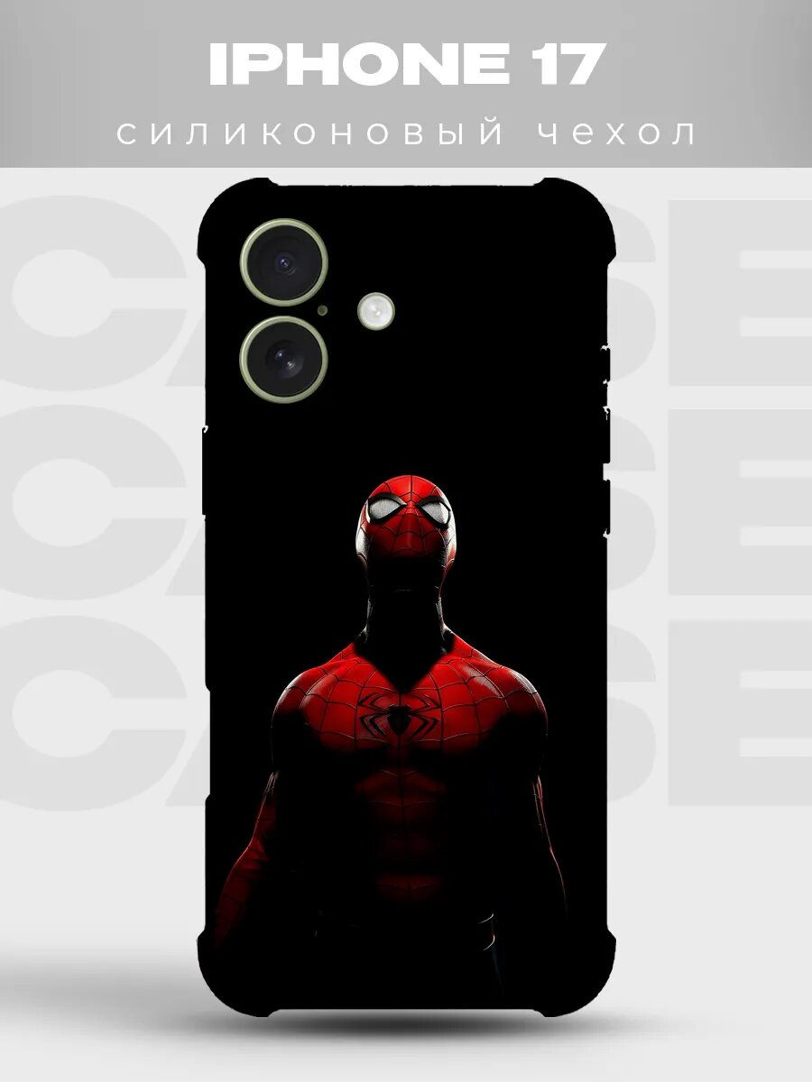 Чехол на iPhone 17 Человек-паук комикс spider man марвел