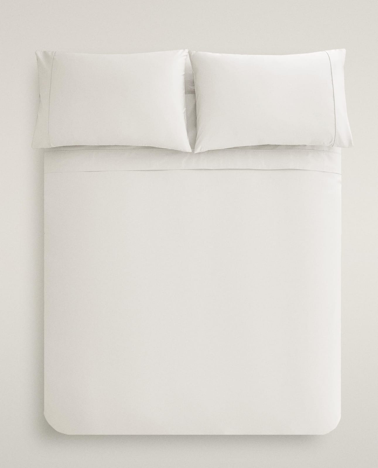 Комплект постельного белья Zara Home из перкаля (300 нитей), белый, размер 90x200 0033/565/250-12