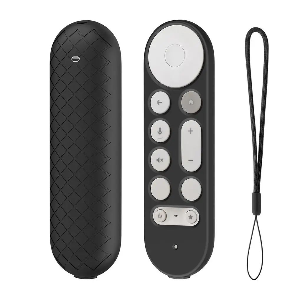 Чехол силиконовый для пульта дистанционного управления, подходит для Google TV Streamer 4K, черный