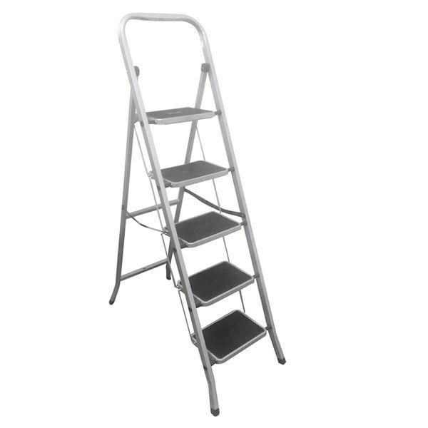 Лестница Zalger 511-5 сталь, 5 широких ступеней с ковриком
