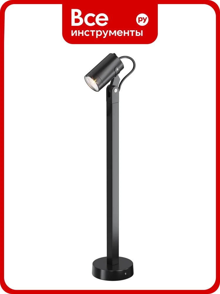 Ландшафтный светильник MAYTONI outdoor scope 1хgu10x50w алюминий и стекло черный O025FL-01B1