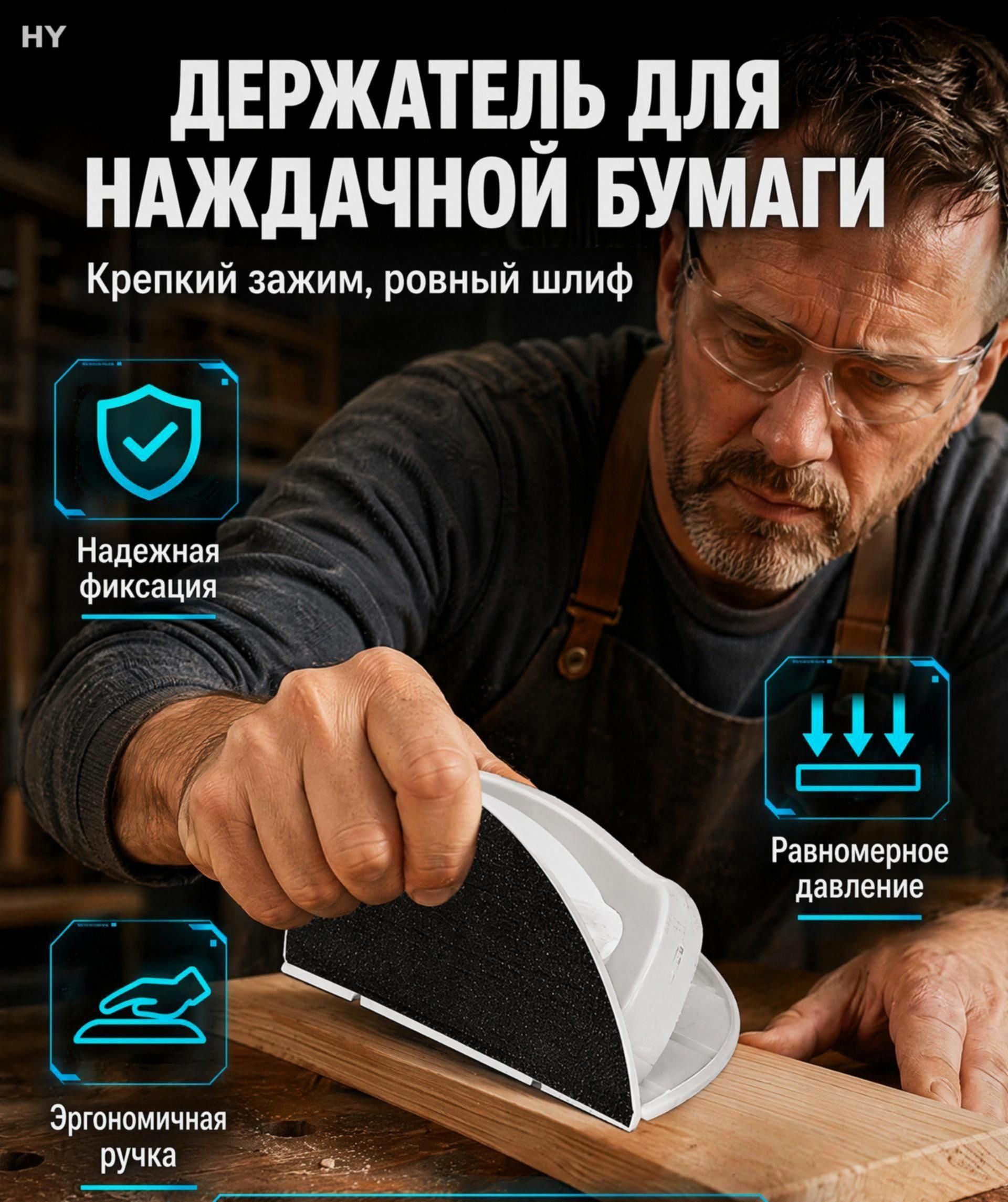 Держатель для шлифовки углов стен 220мм 0811