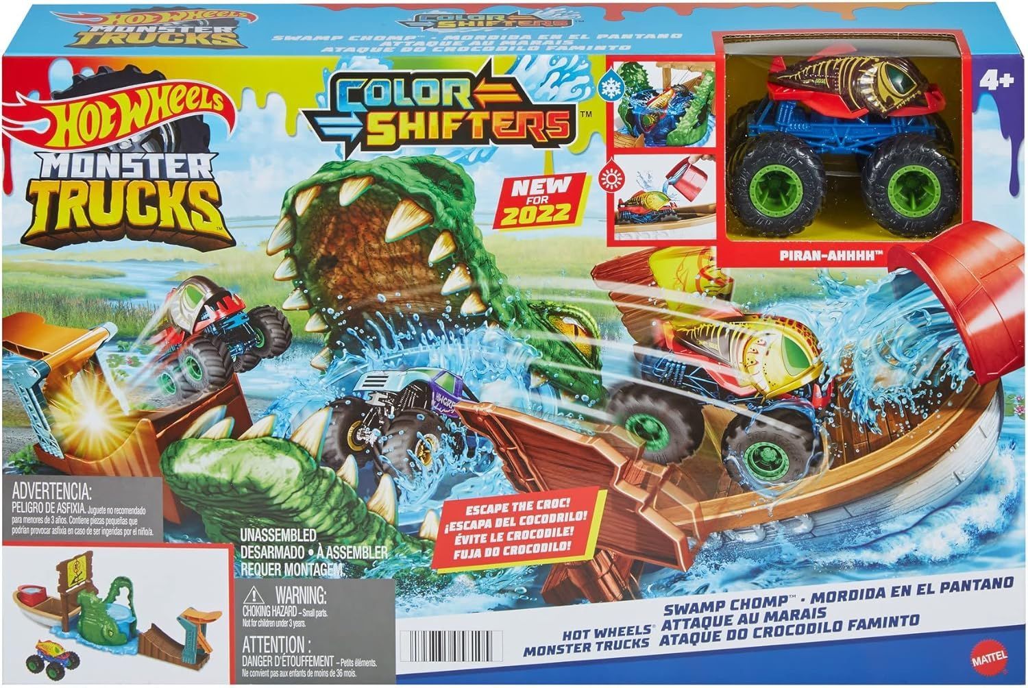 Hot Wheels Monster Trucks, Игровой набор для смены цвета HGV14