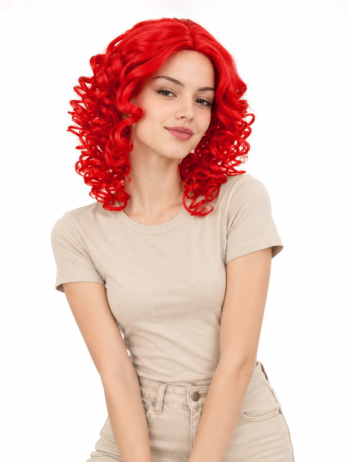 Hairshop Парик Косплей К 19 (ТF2316 - JYG1258) (Красный с оттенком оранжевого)