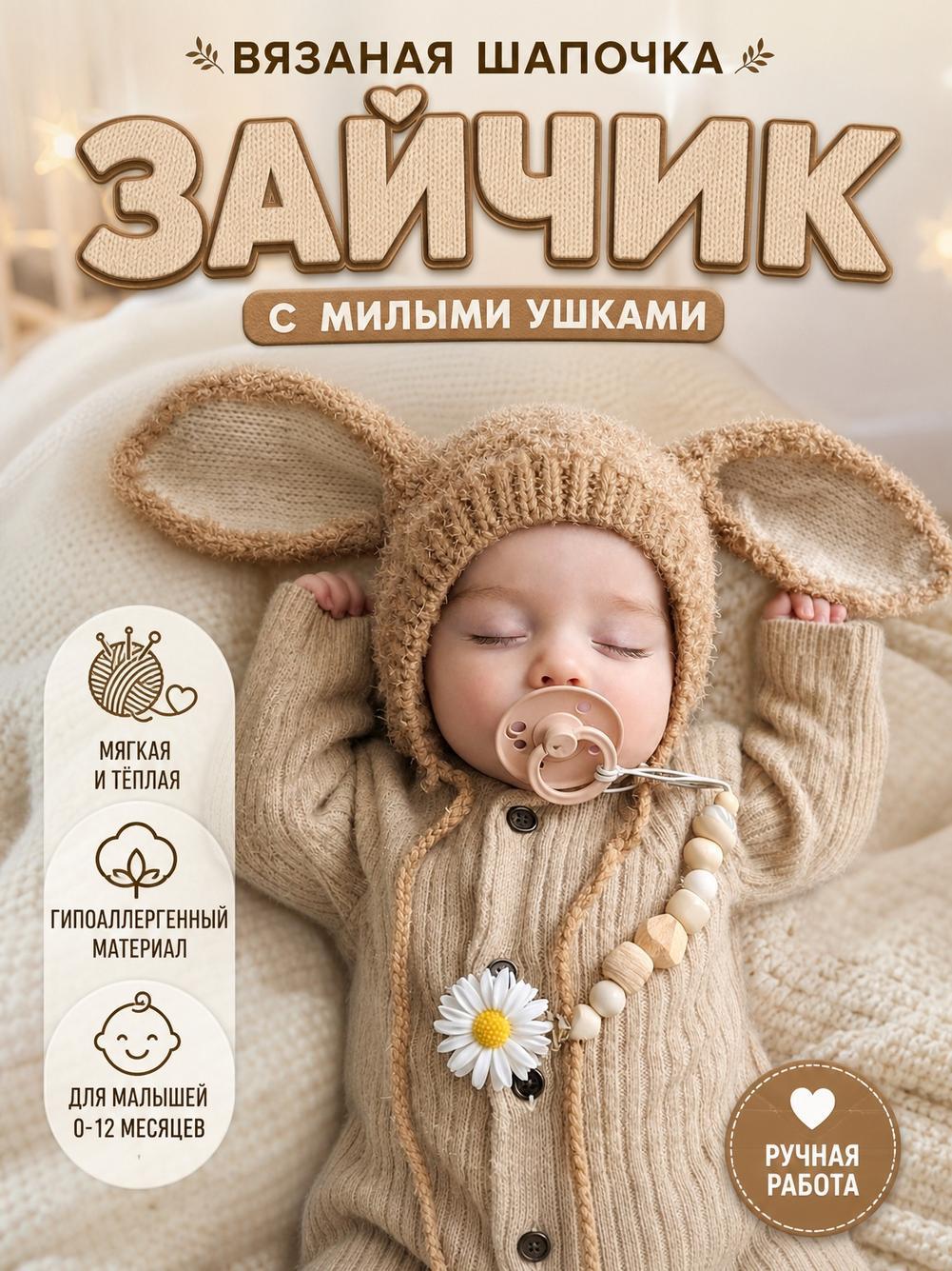 Чепчик  для девочек