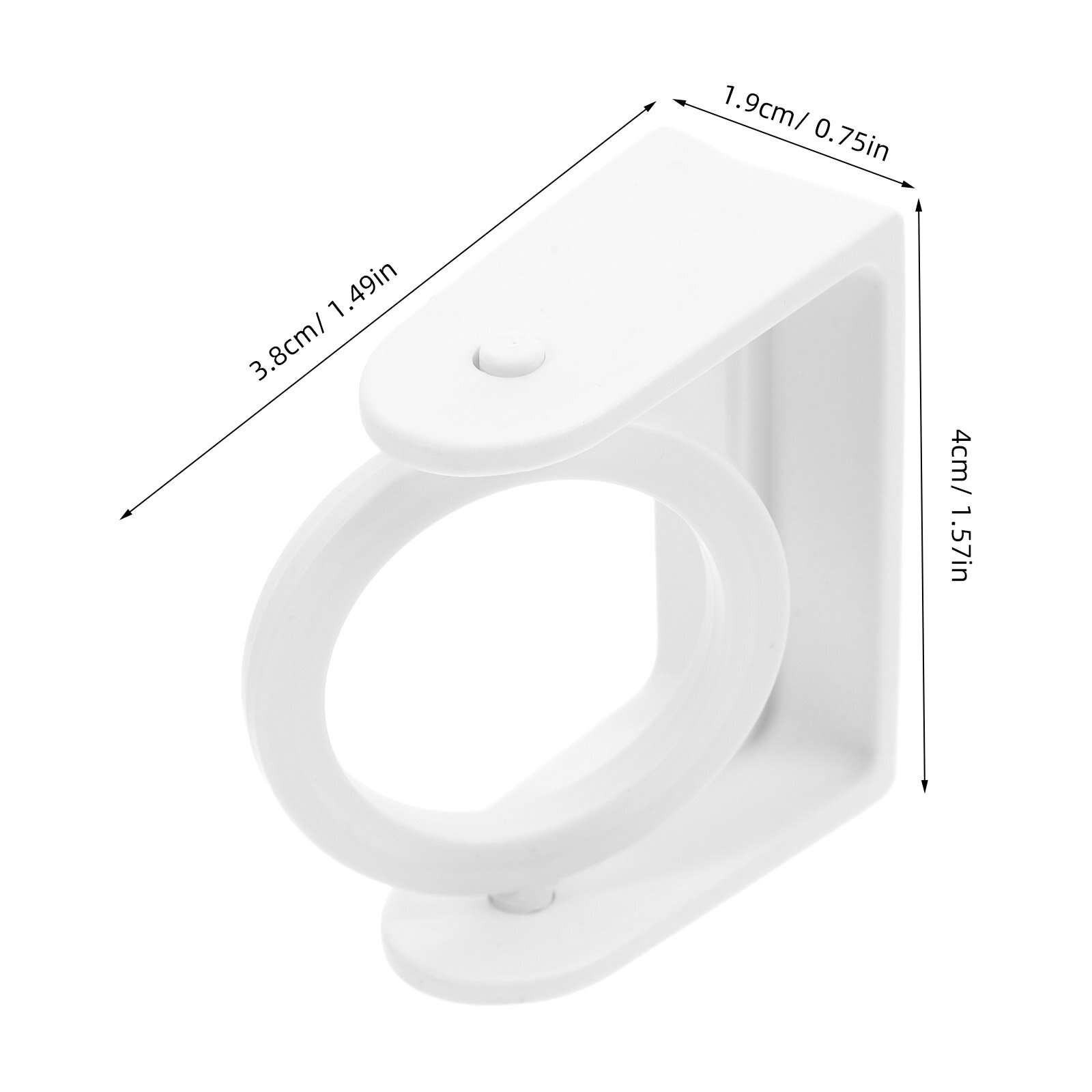 Держатели для штор без сверления на adhesive системе 6 штук 4.00x3.80x1.90cm
