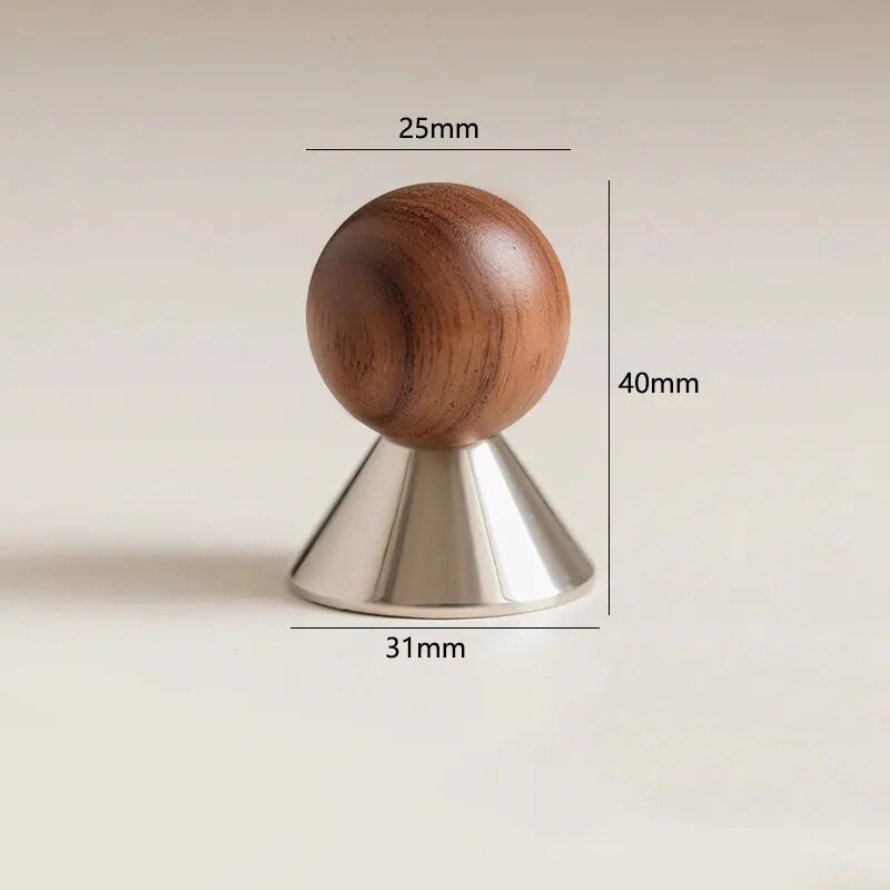Латунные ручки для шкафа из чёрного ореха knob E