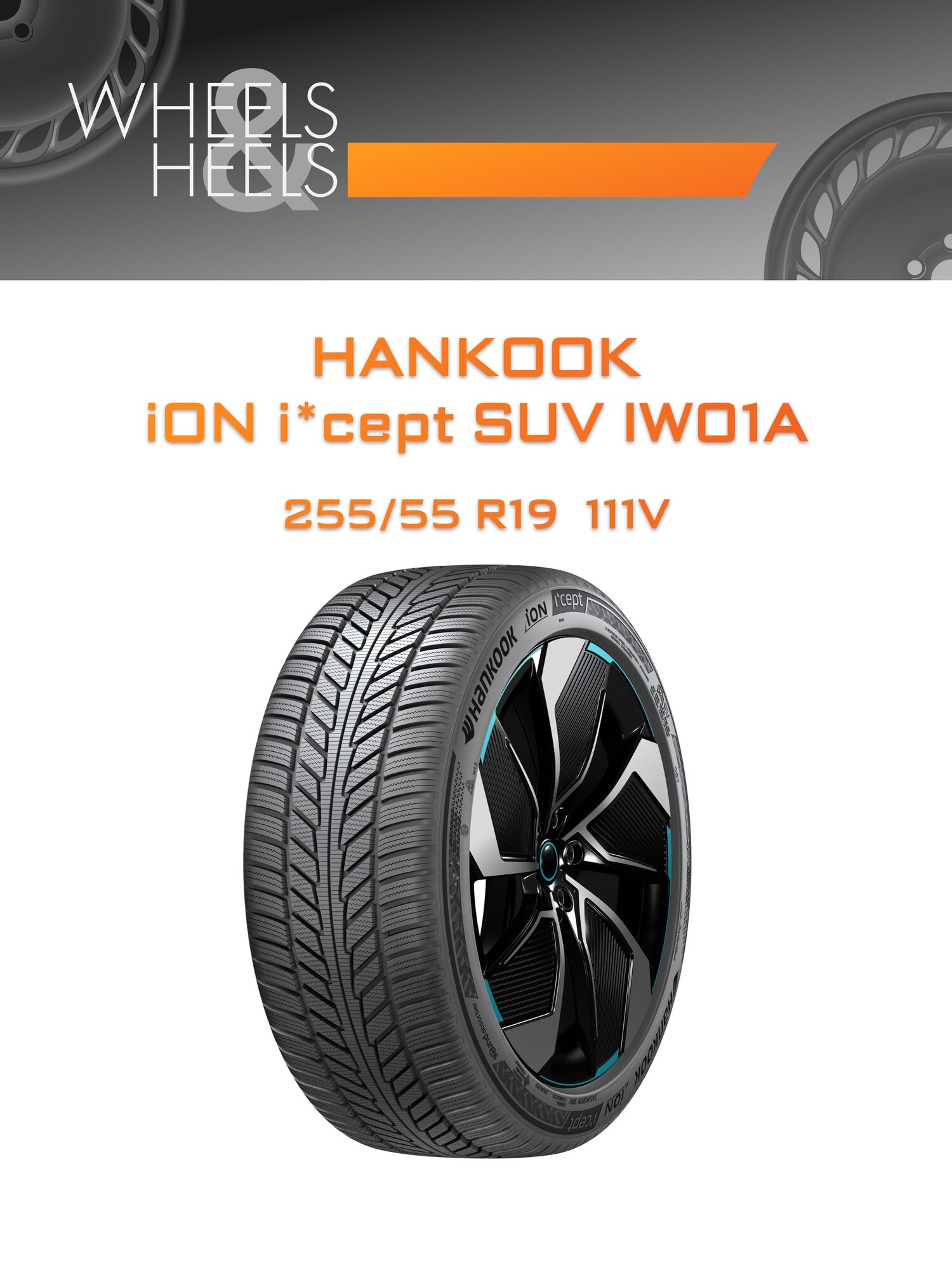Шина автомобильная HANKOOK iON i*cept SUV IW01A SUV 255/55 R19 111V XL WINTER, зимняя, универсальная