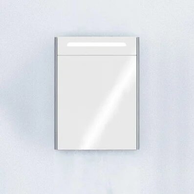 Зеркало-шкаф AQUATON Сильва 50 со светодиодной подсветкой, 50 см, зеркало настенное в ванную, лофт
