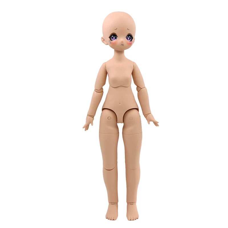 Голова куклы Matchstick Girl с военным макияжем и глазами, тело, 40 см, аксессуар для кастомизации