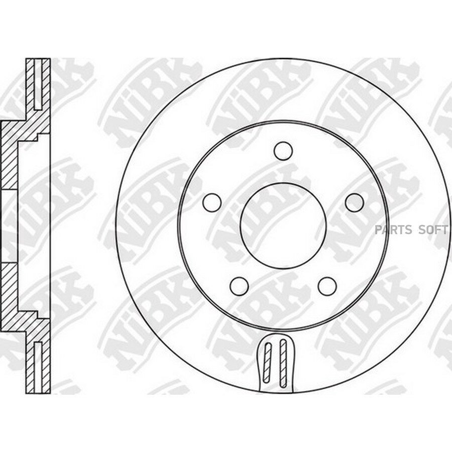 Диск тормозной MAZDA 3 2013 RN1564 2шт