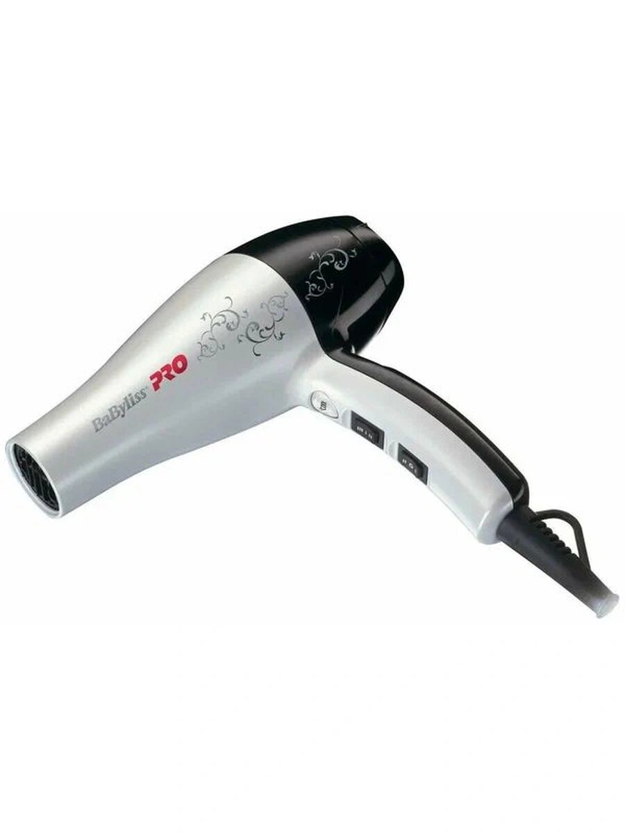 Фен BaByliss Pro BAB5559WTE, 2000Вт, белый, вращен