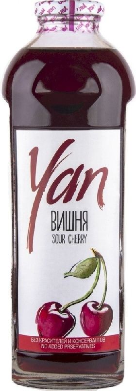 Нектар YAN кислой вишни /стекло/ 0,93л