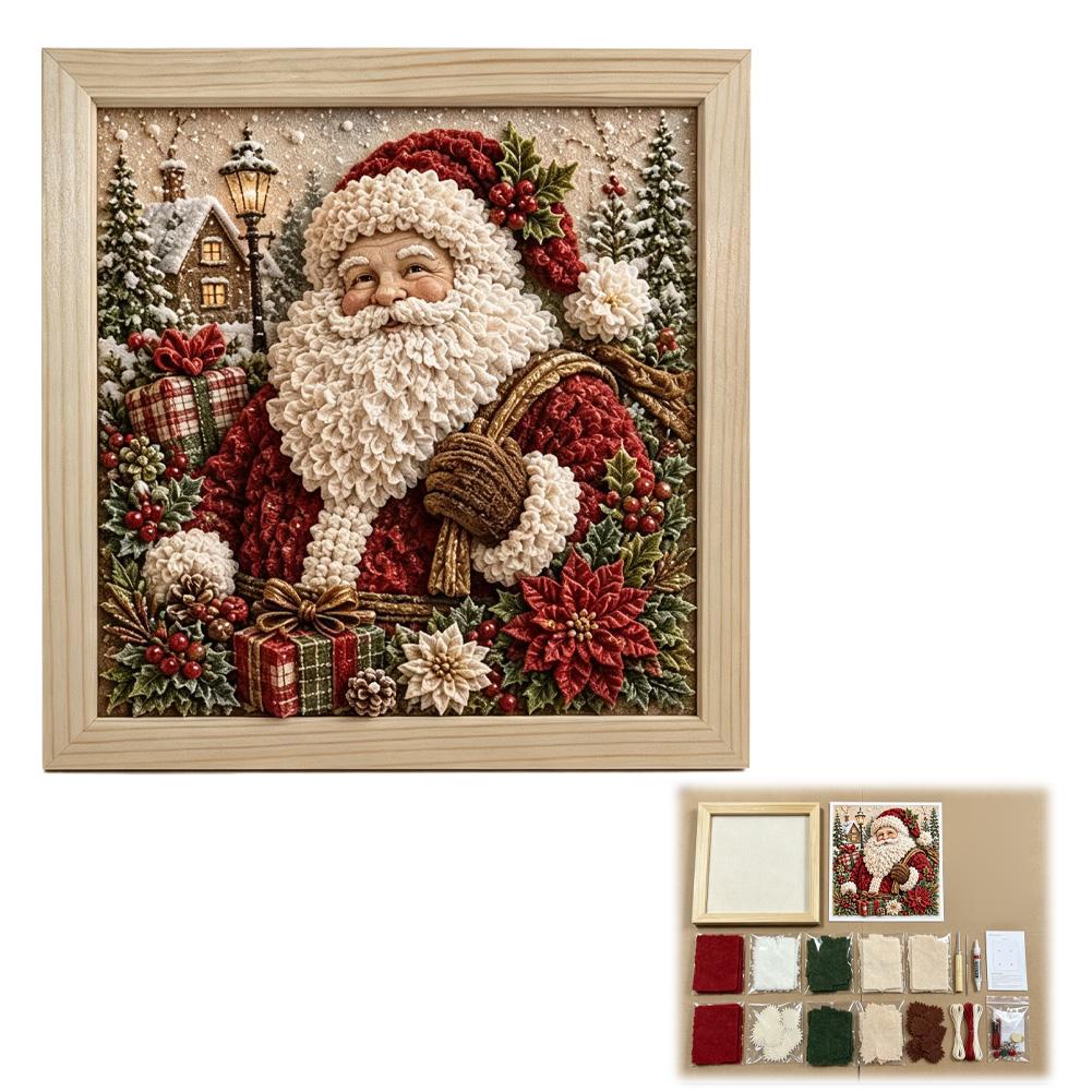 Набор для декорирования, Санта-Клаус с мешком, 20 x 20 см
