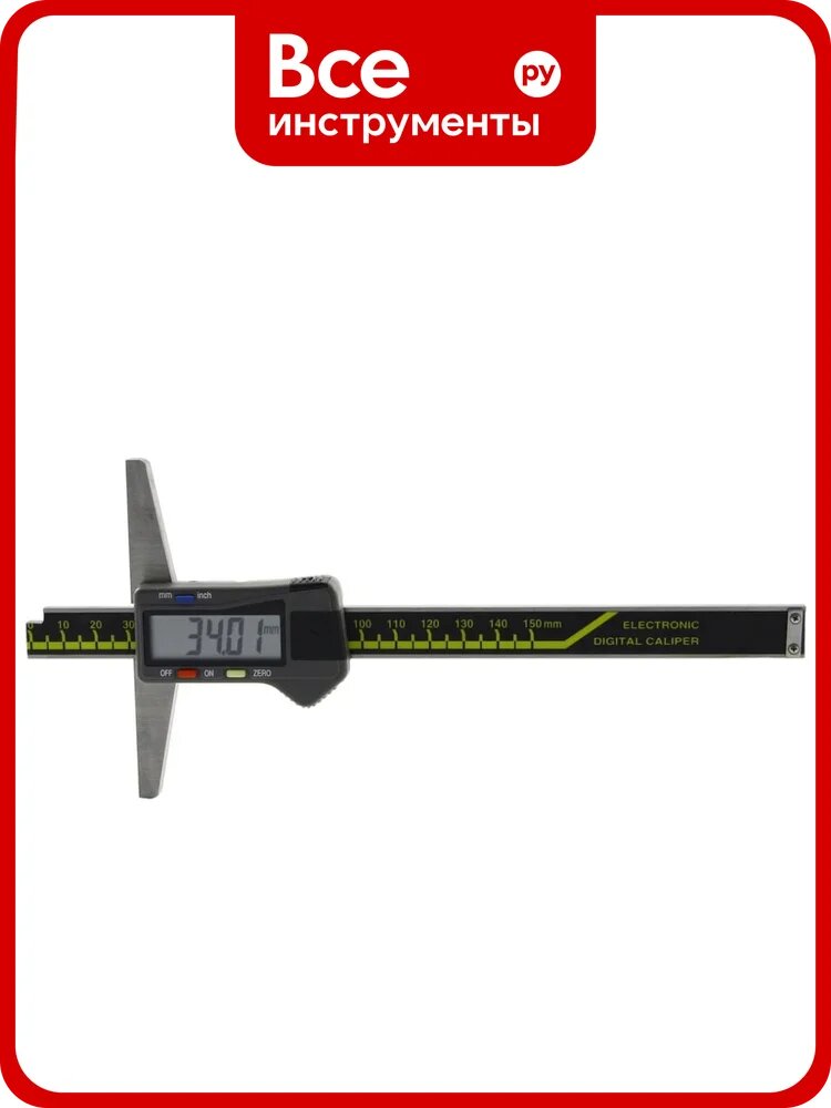 Штангенглубиномер ШГЦ-150-0,01 ГОСТ 162-90 производство Guilin Measuring GRIFF D158005