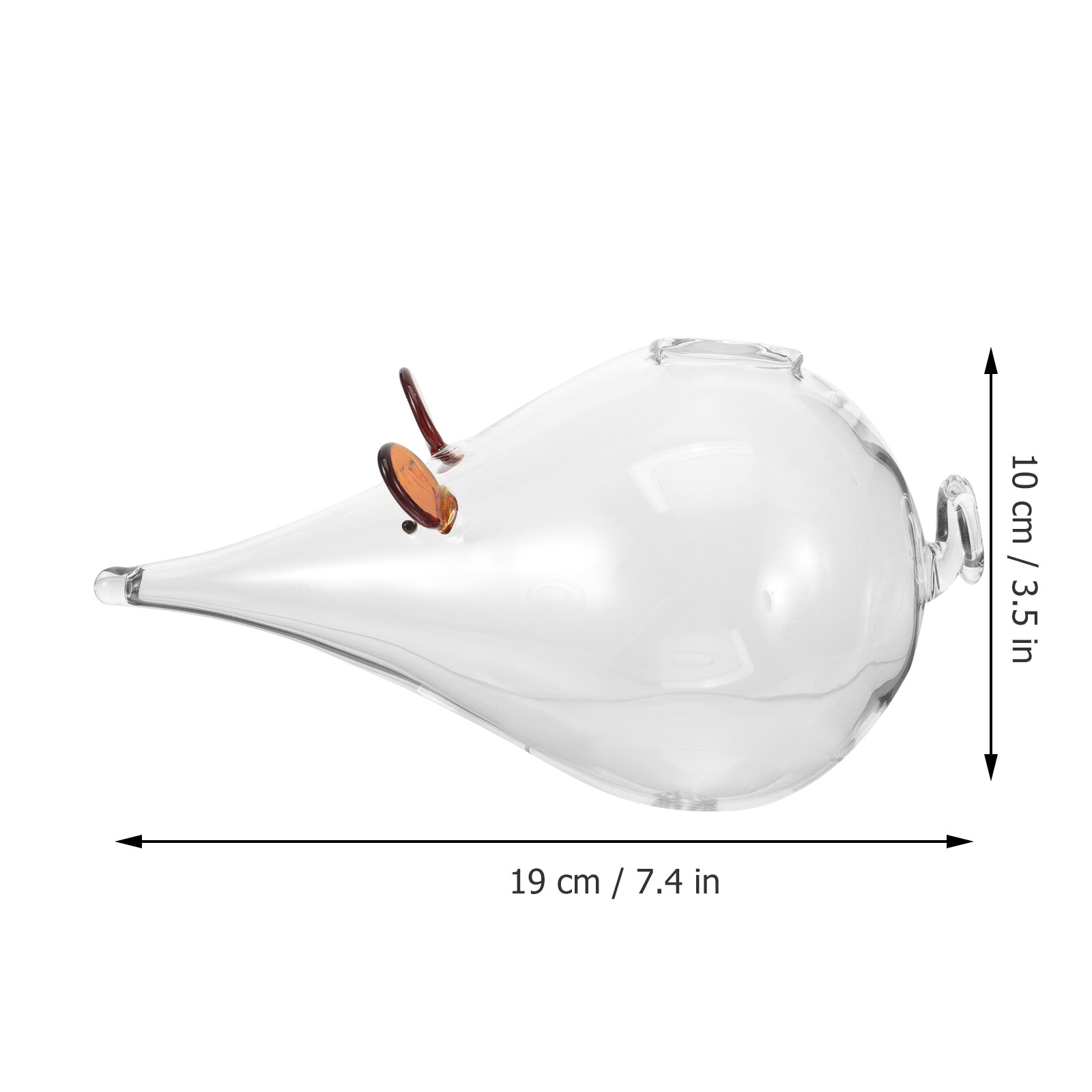 Копилка В Forme Мыши Прозрачная С Piggy Банка Для Монет 19x10 Cm